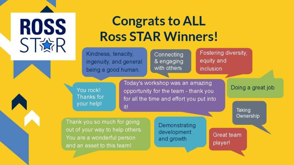 September 2024 Ross Star Recipients - The Ross Report