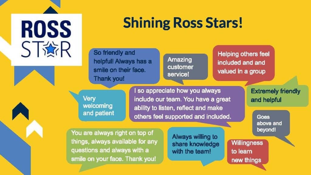April Ross Star Recipients - The Ross Report