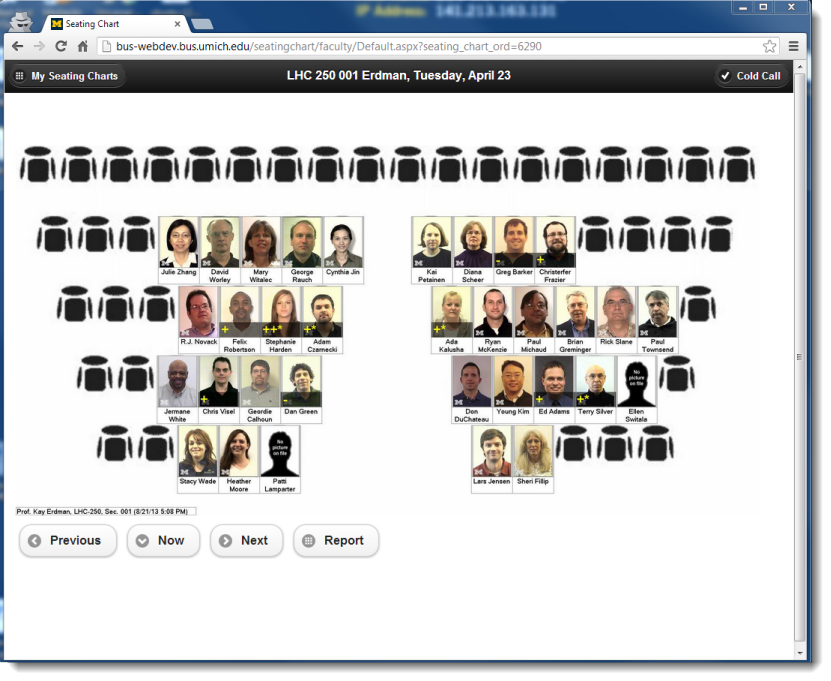 Participation and Attendance Tracking & Seating Chart Tool - Ross IT