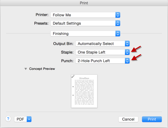 Advanced Konica Printer Features - Ross IT