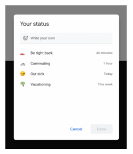 How to Set Your Status in Google Chat - Ross IT